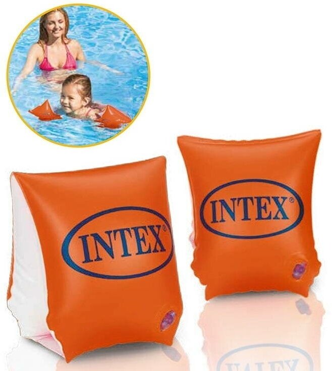 Intex Нарукавники надувные красные 23х15 см, 3-6 лет 58642NP с 3 лет