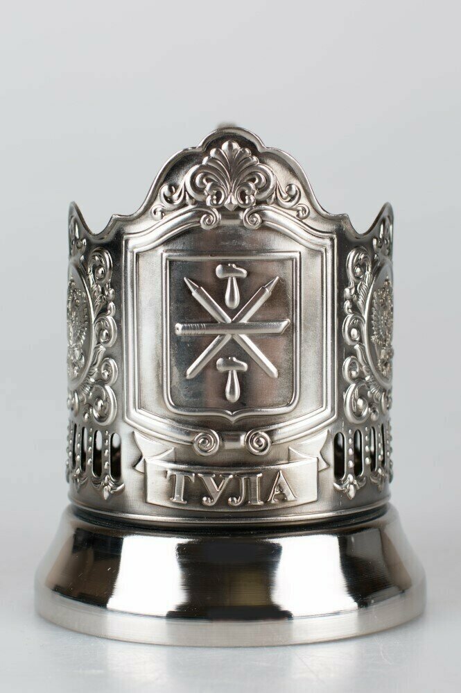 Подстаканник подарочный никелированный Тула