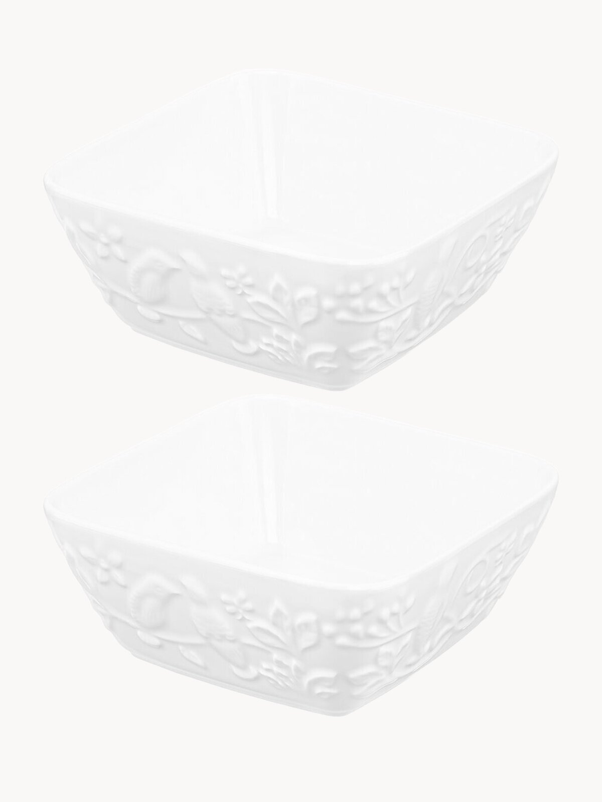 Салатник 2 шт по 700 мл Elan Gallery Птички на ветке, набор, фарфор