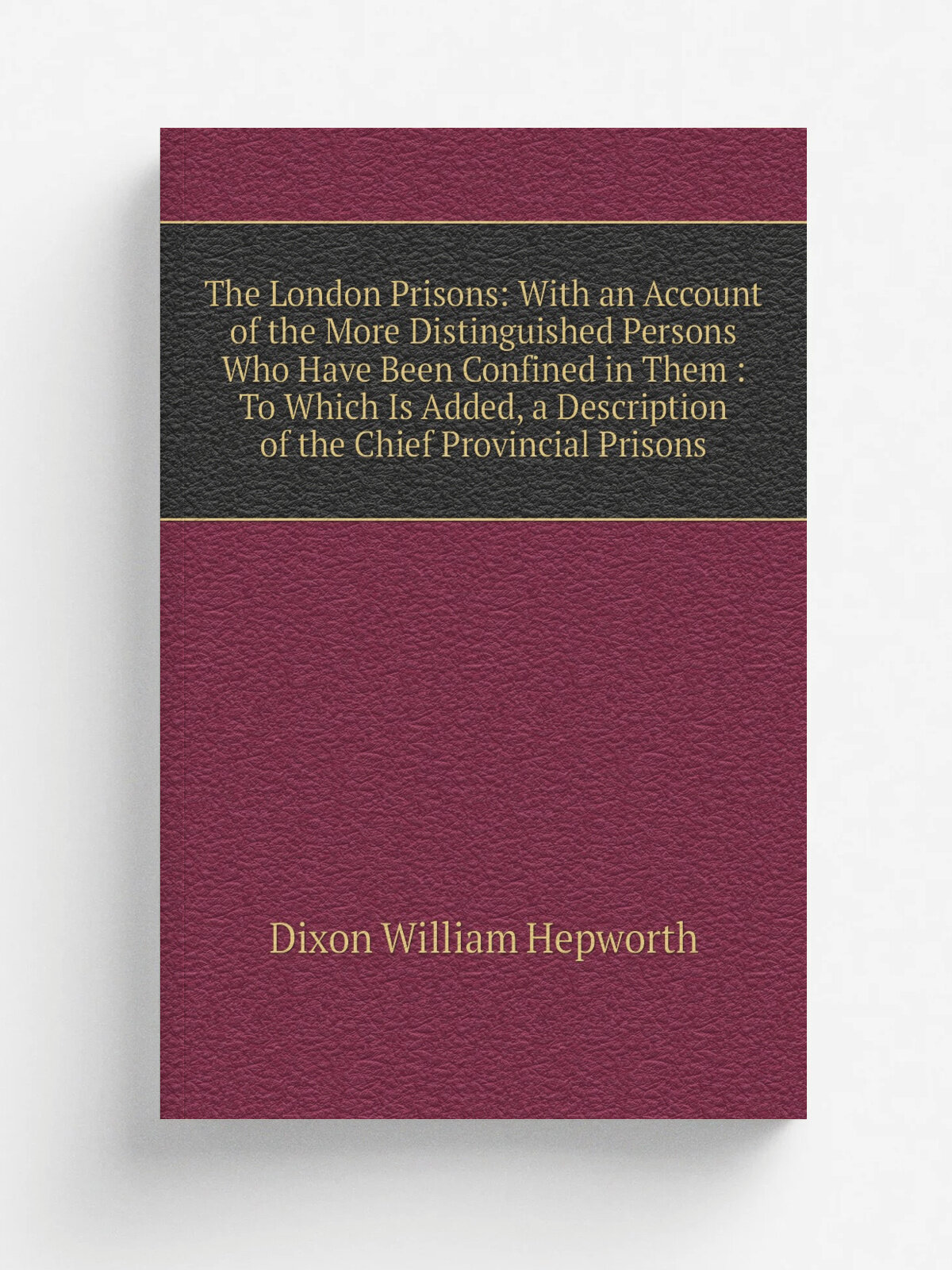 The London Prisons: With an Account of the More Distinguished Persons Who Have Been Confined in Them : To Which Is Added, a Description of the Chief …