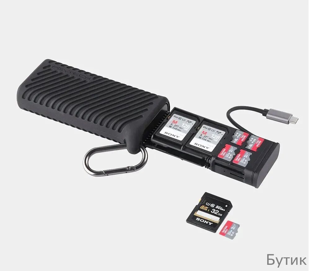 Карт-ридер PGYTECH CreateMate High-speed Card Reader Case, SD / microSD — фото 1