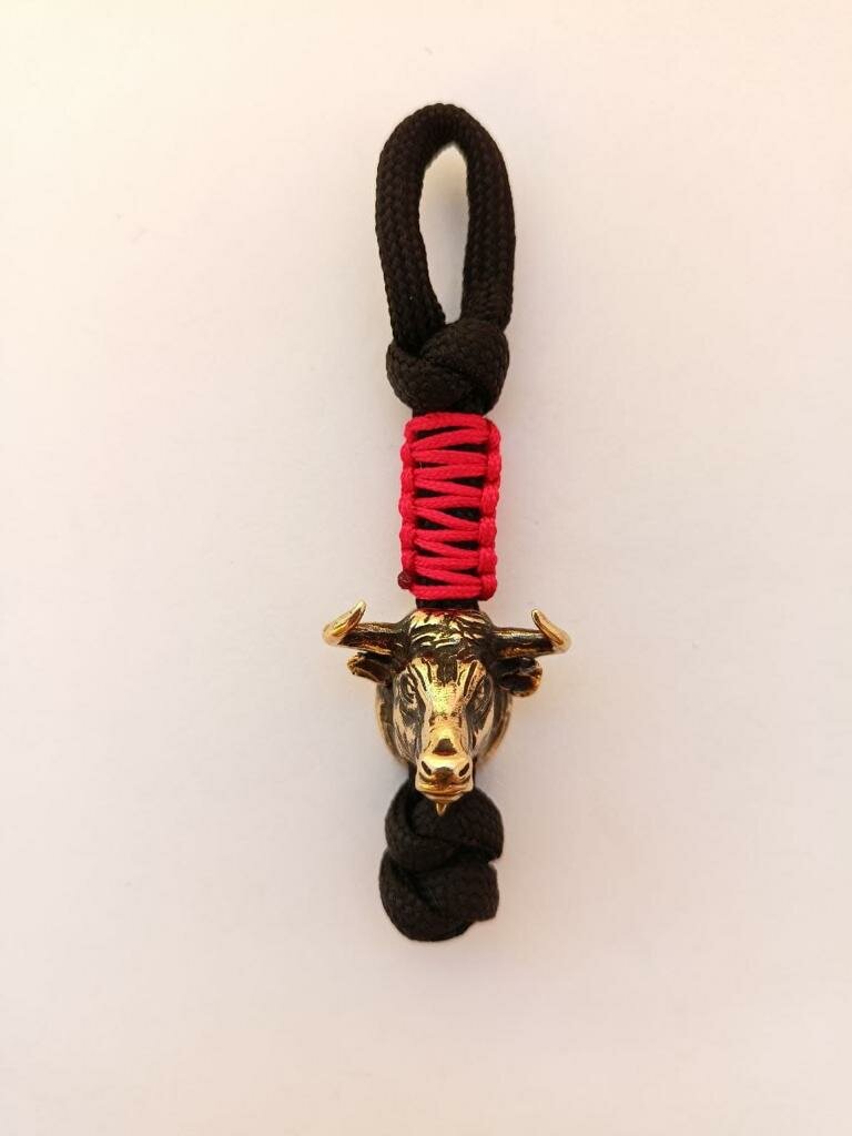 Темляк с бронзовой бусиной Mr. Bull