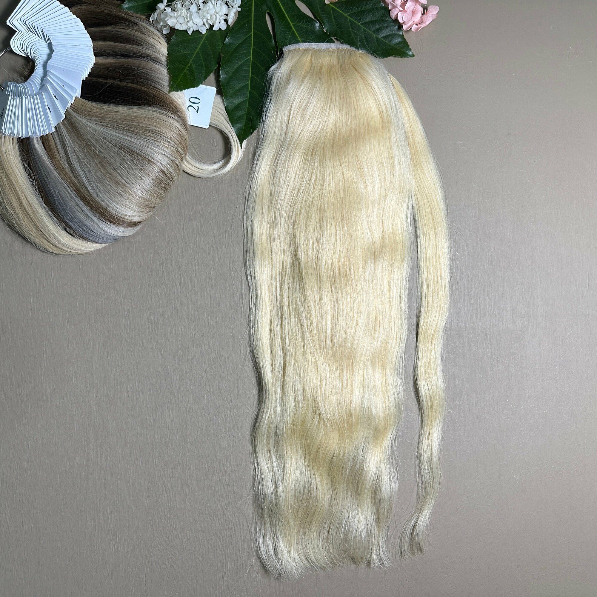 Шиньон-хвост классический из калужско-славянских волос Belli Capelli 50см №20