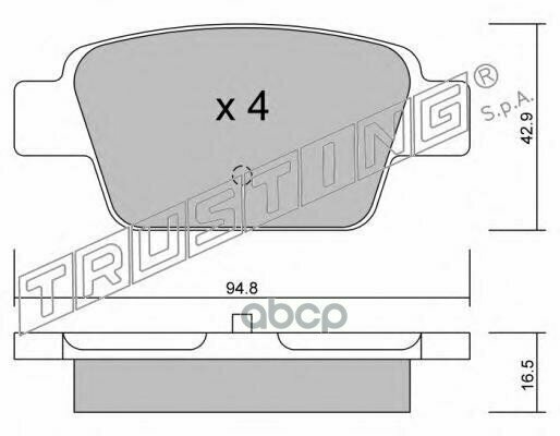 К-т дисков. тормоз. колодок Fiat Стилло З Trusting арт. 3320