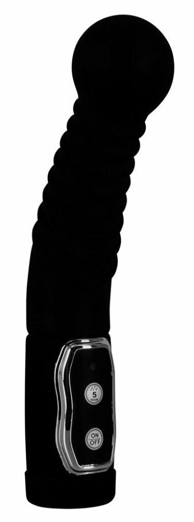 Чёрный стимулятор простаты с ротацией Prostate Twister - 20 см ...