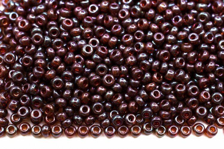 Бисер японский MIYUKI круглый 11/0 #1894 розовый топаз, золотое сияние, 10 грамм