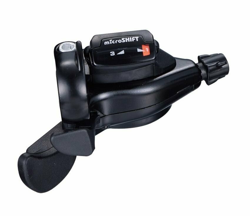 Шифтер/манетка левый Microshift TS71-3L 3-х скор. с тросом 1800 мм
