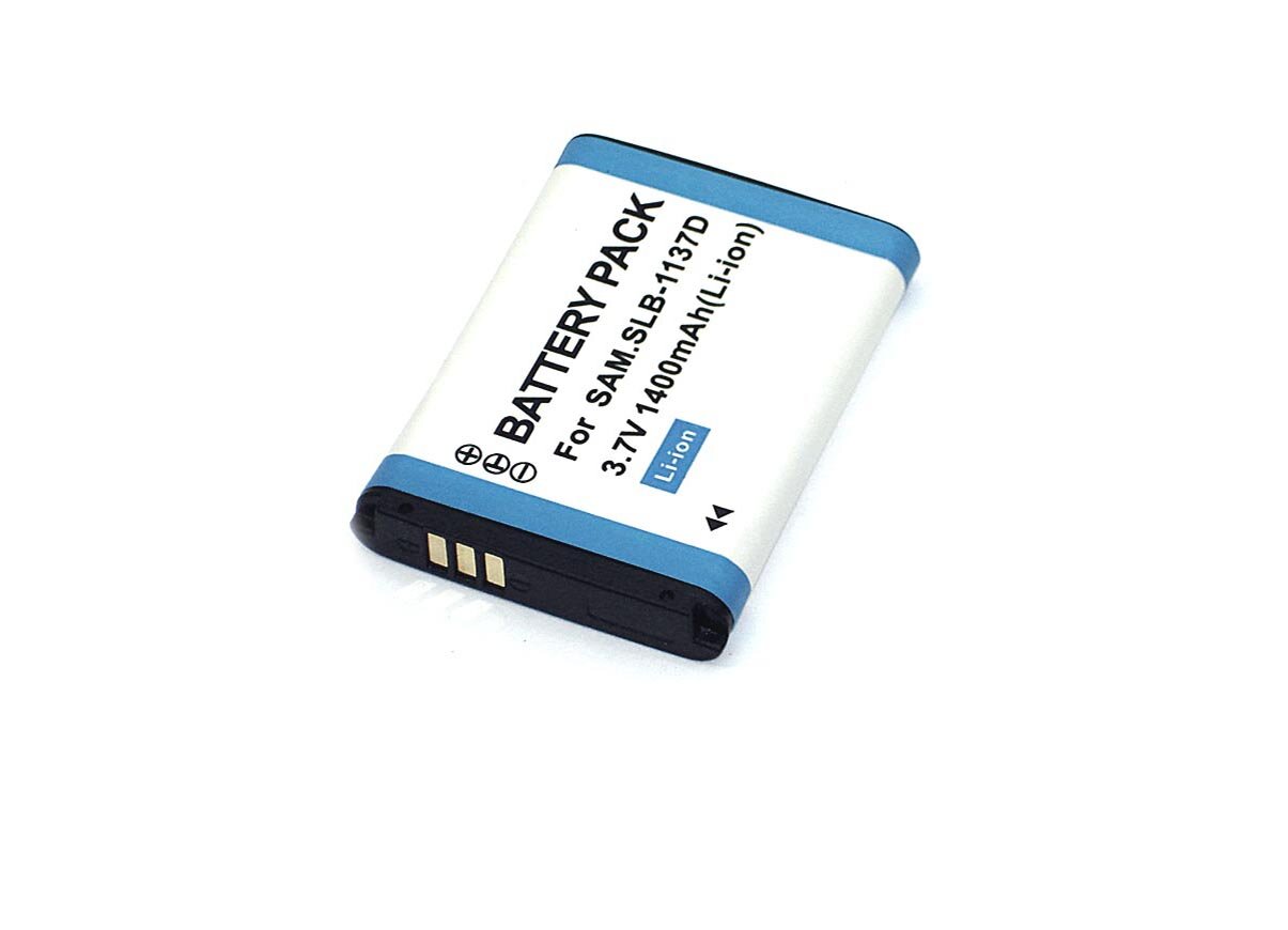 Аккумуляторная батарея для фотоаппарата Samsung Digimax i80 (SLB-1137D) 3.7V 1400mAh Li-ion