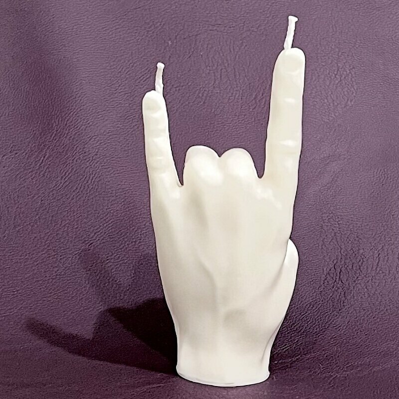 Силиконовая форма для мыла и свечей "Жест "коза" 3D", для гипса, свечей 1шт 10*4*3,5 см