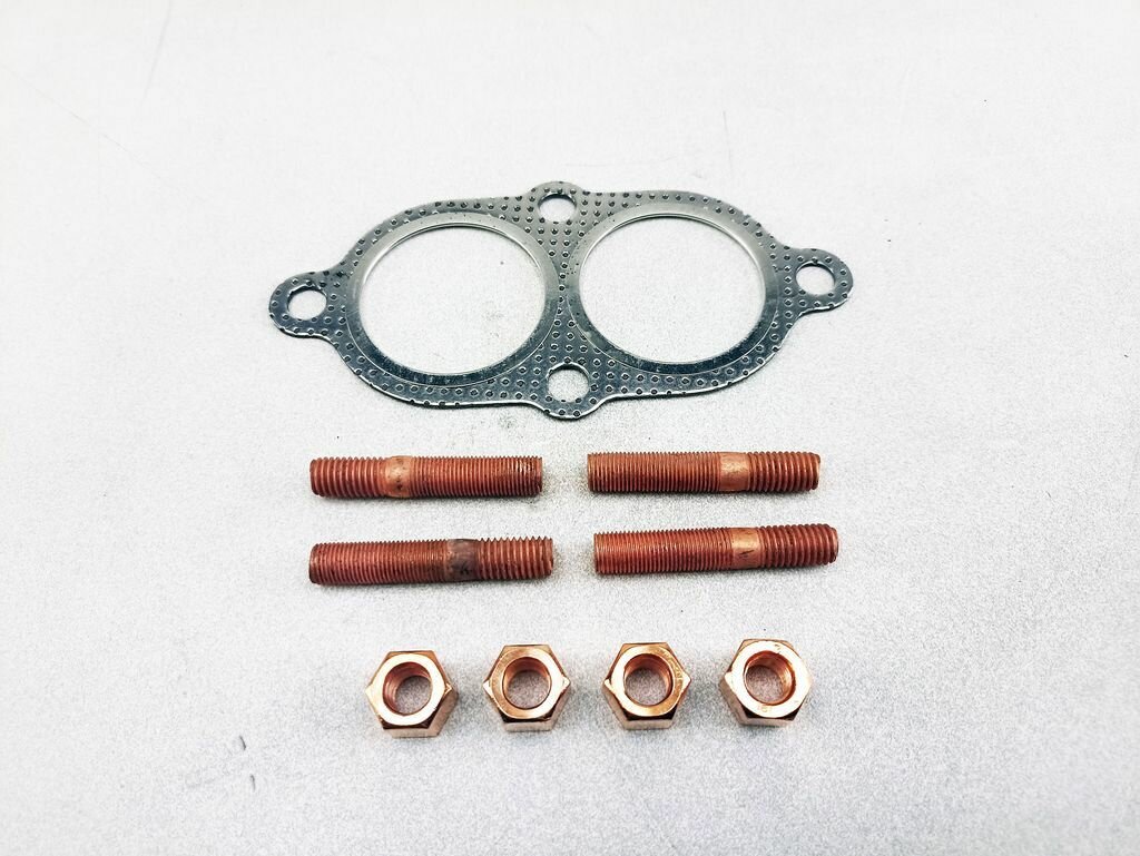 Прокладка приемной трубы (фланца, к коллектору) с установочным комплектом для двигателей ЗМЗ 406, 409 а/м УАЗ, ГАЗ