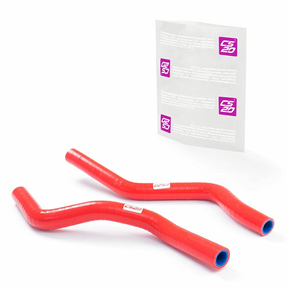 Патрубки CS20, для печки автомобиля LADA Largus, силикон, 2 шт