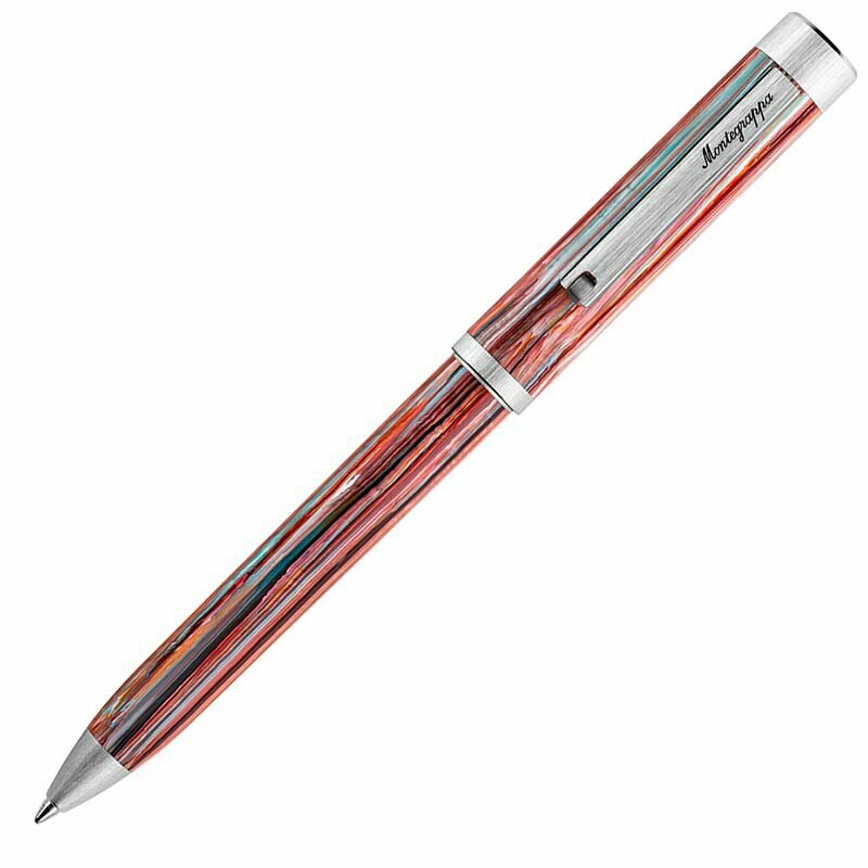 Шариковая ручка Montegrappa Zero Zodiac Pisces (Рыбы) Palladium IP Steel. Артикул ZZ-PS-BP