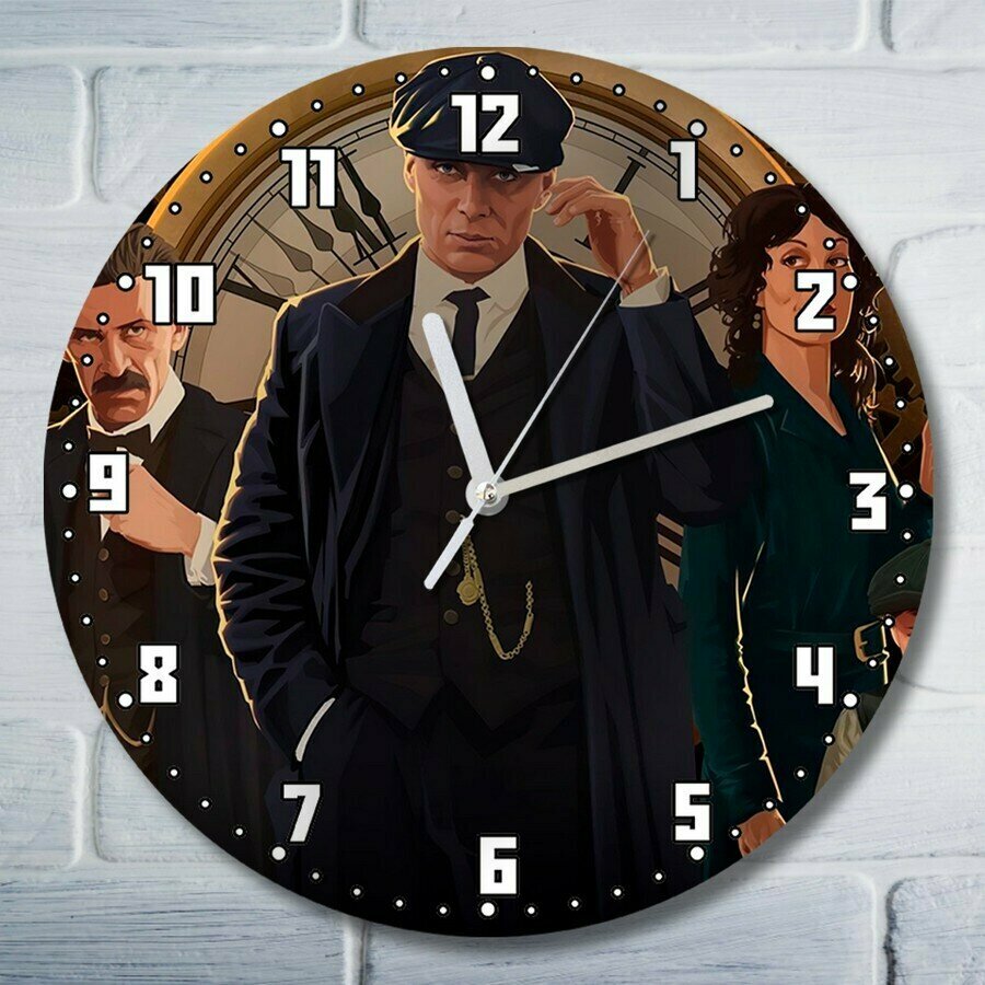 Настенные часы УФ с рисунком сериалы Peaky Blinders - 4032