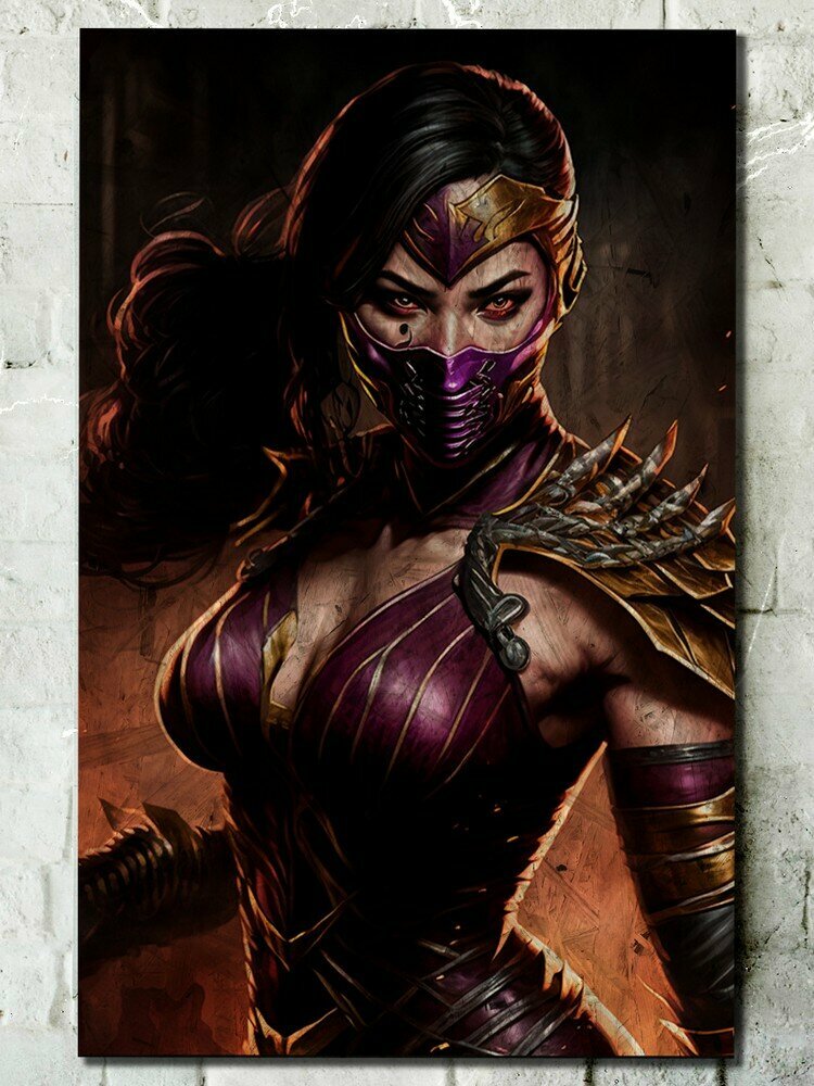 Картина интерьерная на рельефной доске ОСП игра Mortal Kombat - 11670