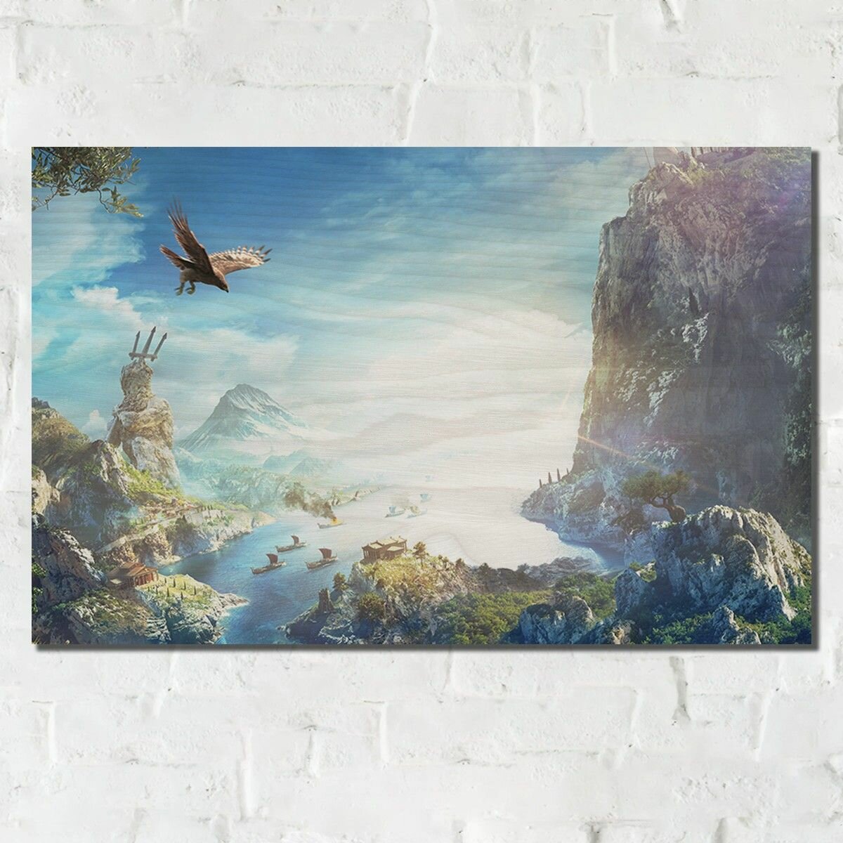 Картина интерьерная на дереве Assassin's Creed Odyssey Одиссея - 14019