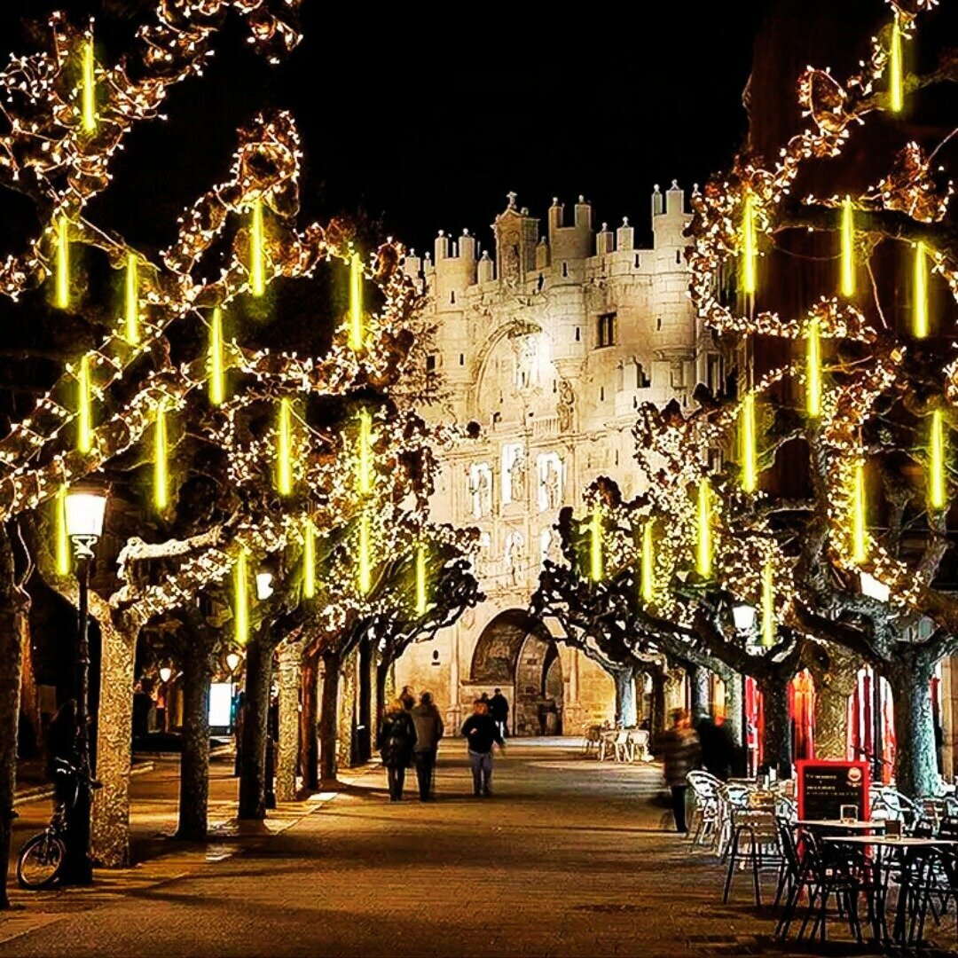 Гирлянда / Метеоритный дождь / Тающие сосульки/ желтый / 3,5 метра