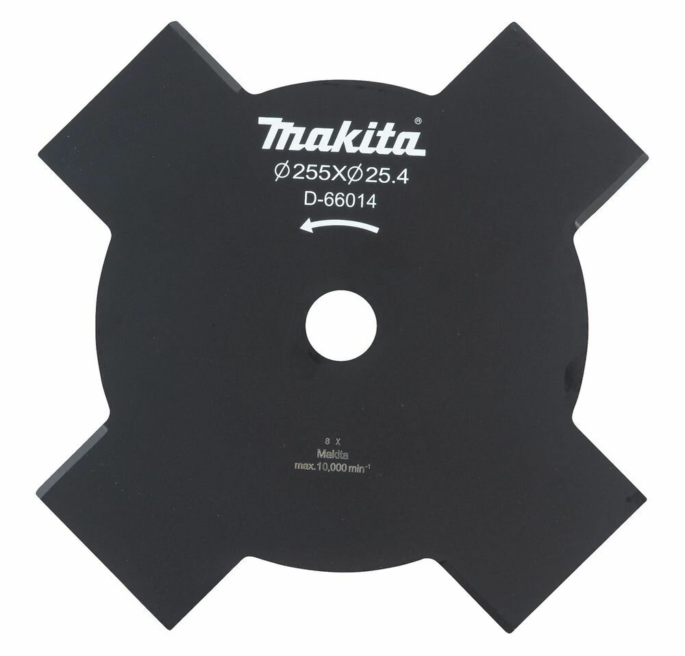 MAKITA D-66014 Нож для травы, 4 зуба, d- 255x25,4мм