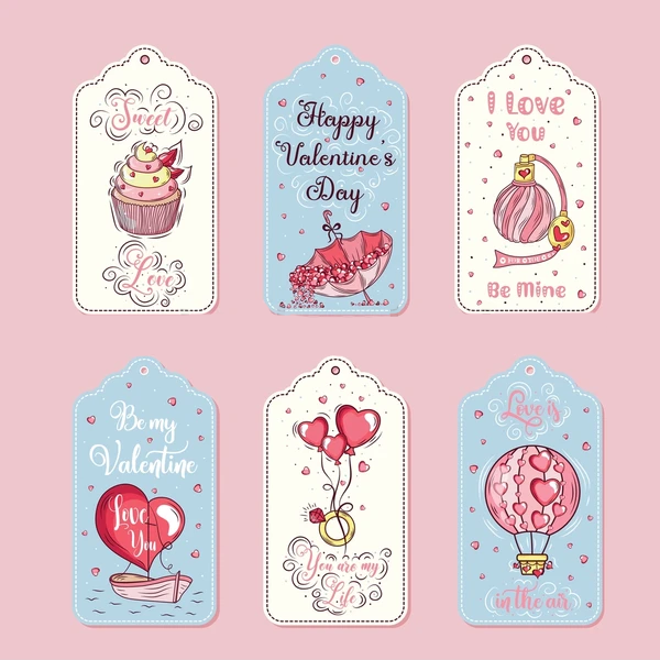 Наклейки стикеры Винтажные открытки с любовью