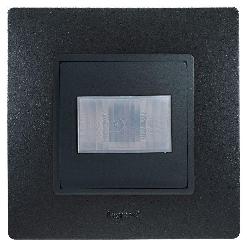 Датчик движения СП Etika без нейтрали 400Вт антрацит Leg, LEGRAND 672617 (1 шт.)