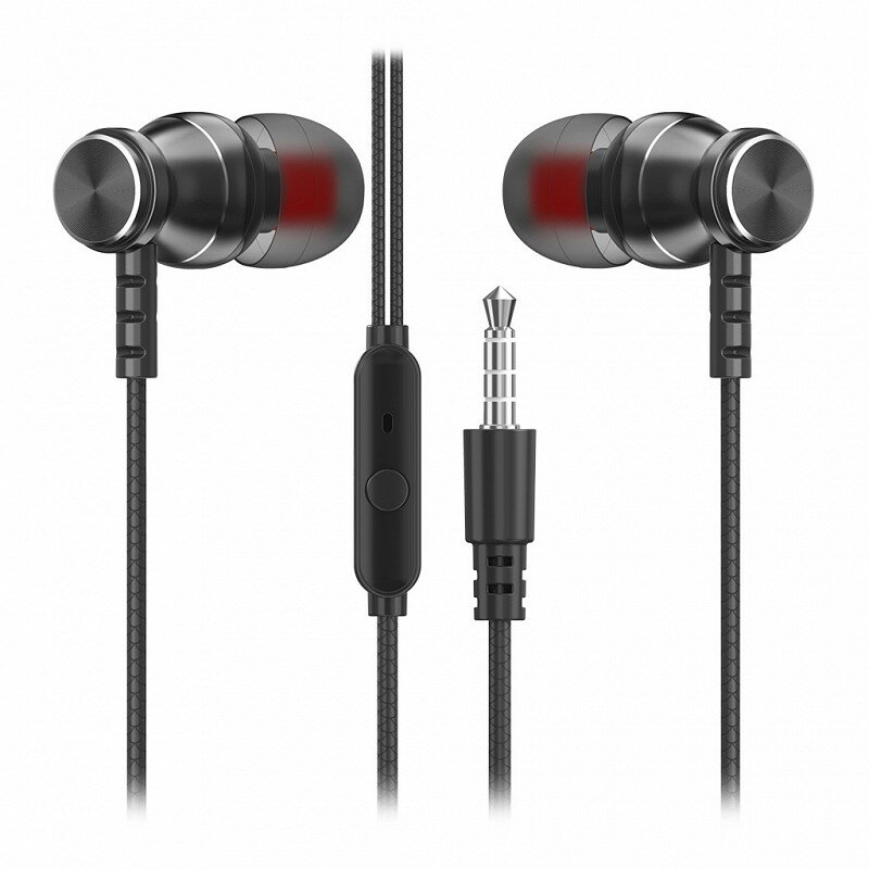 Внутриканальная гарнитура Smartbuy M300, металлич корпус, микрофон, пульт, черн (SBH-025K)/60, цена за 1 шт