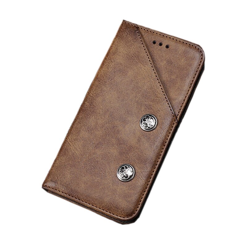 Чехол-книжка MyPads для Samsung Galaxy M31s SM-M317F (2020) креативный крафтовый ретро футляр азиатский стиль ручной работы c декоративными пуговицами и визитницей коричневый