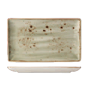Блюдо прямоугольное Крафт материал фарфор высота=2, длина=33, ширина=19 см.