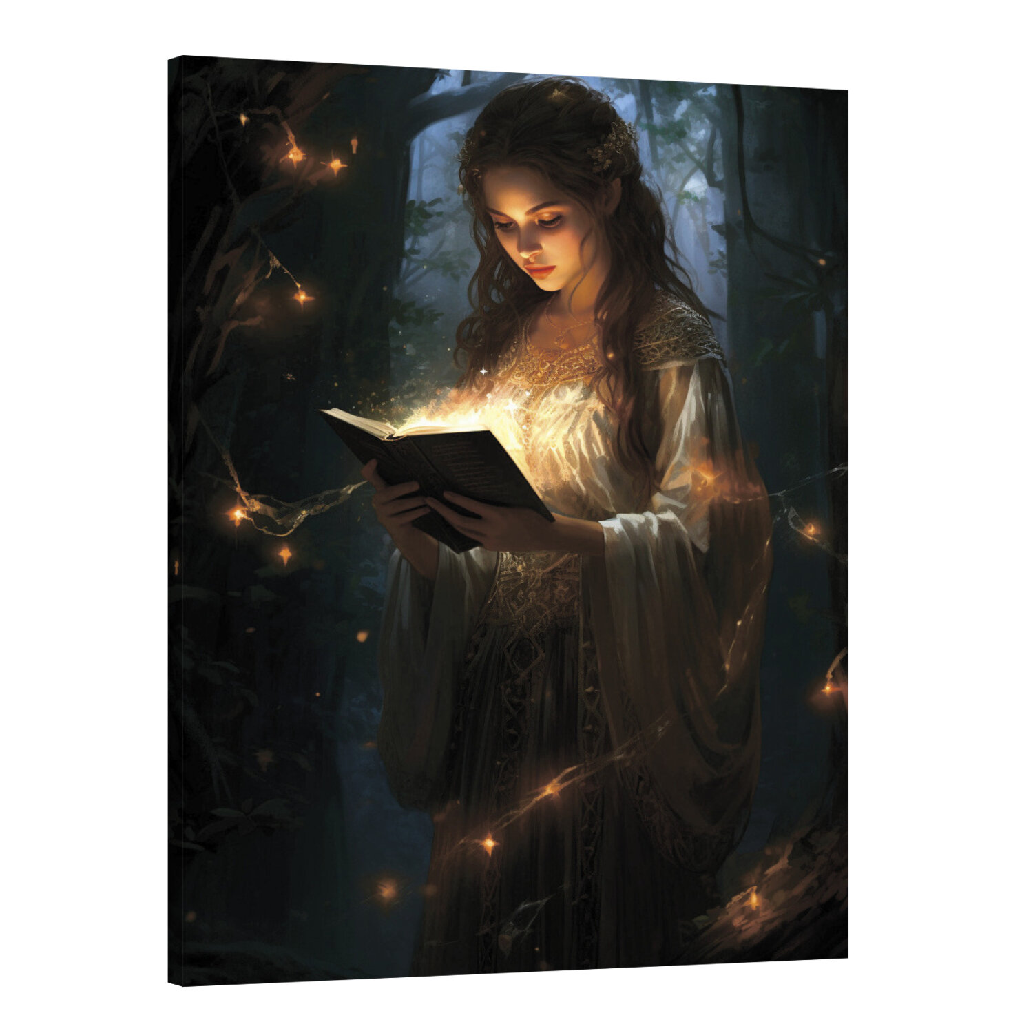 Интерьерная картина 50х70 "Гримуар: тайное зеркало"