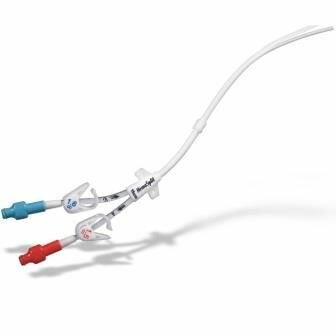 Катетер для диализа двухканальный долговременный 14.5F длина 240мм изогнутый HemoSplit