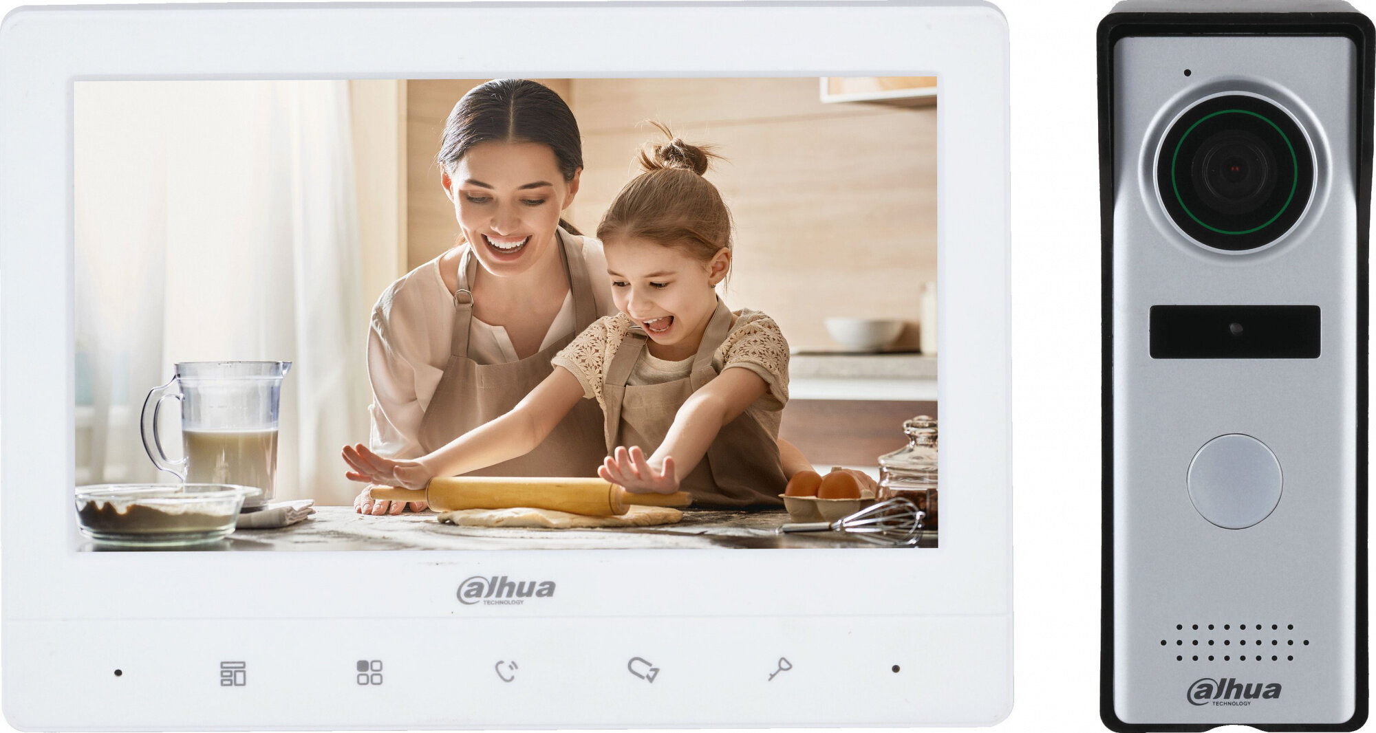 Комплект домофона Dahua DHI-KTA03, белый