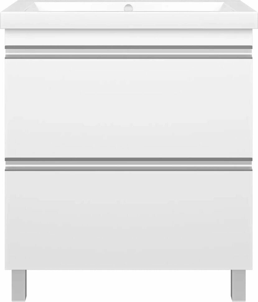Тумба под раковину Misty Ингрид П-Инг-01075-012Я 72 см, напольная, белый глянец