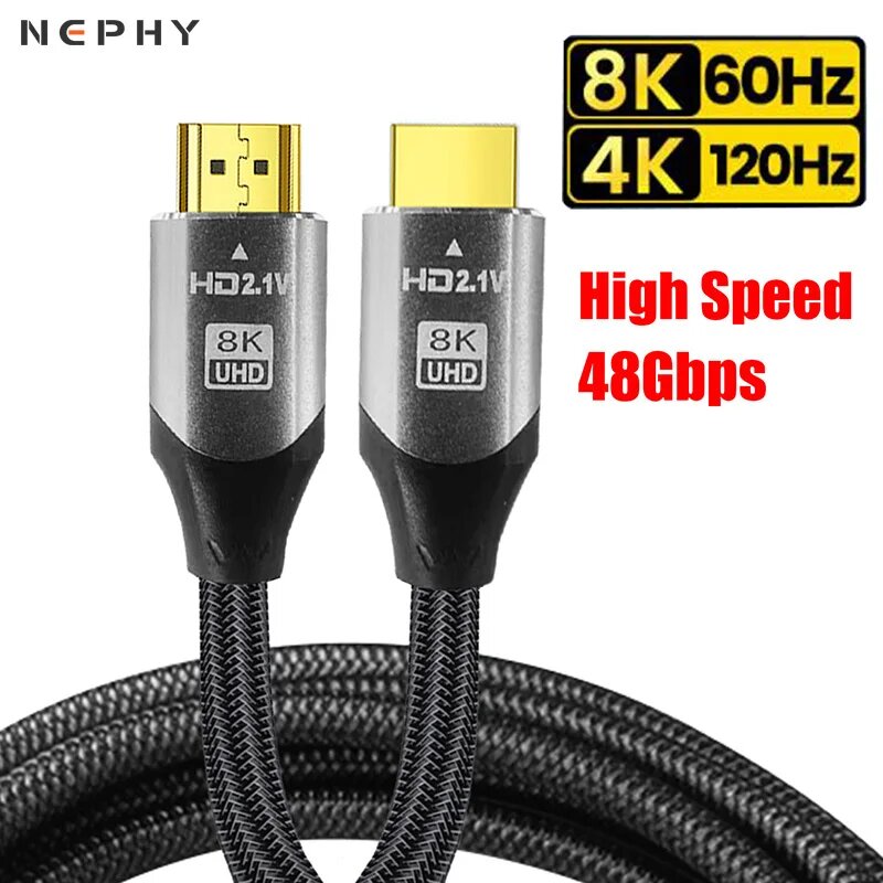 HDMI 2.1 кабель Nephy 8K 60Hz 12 м