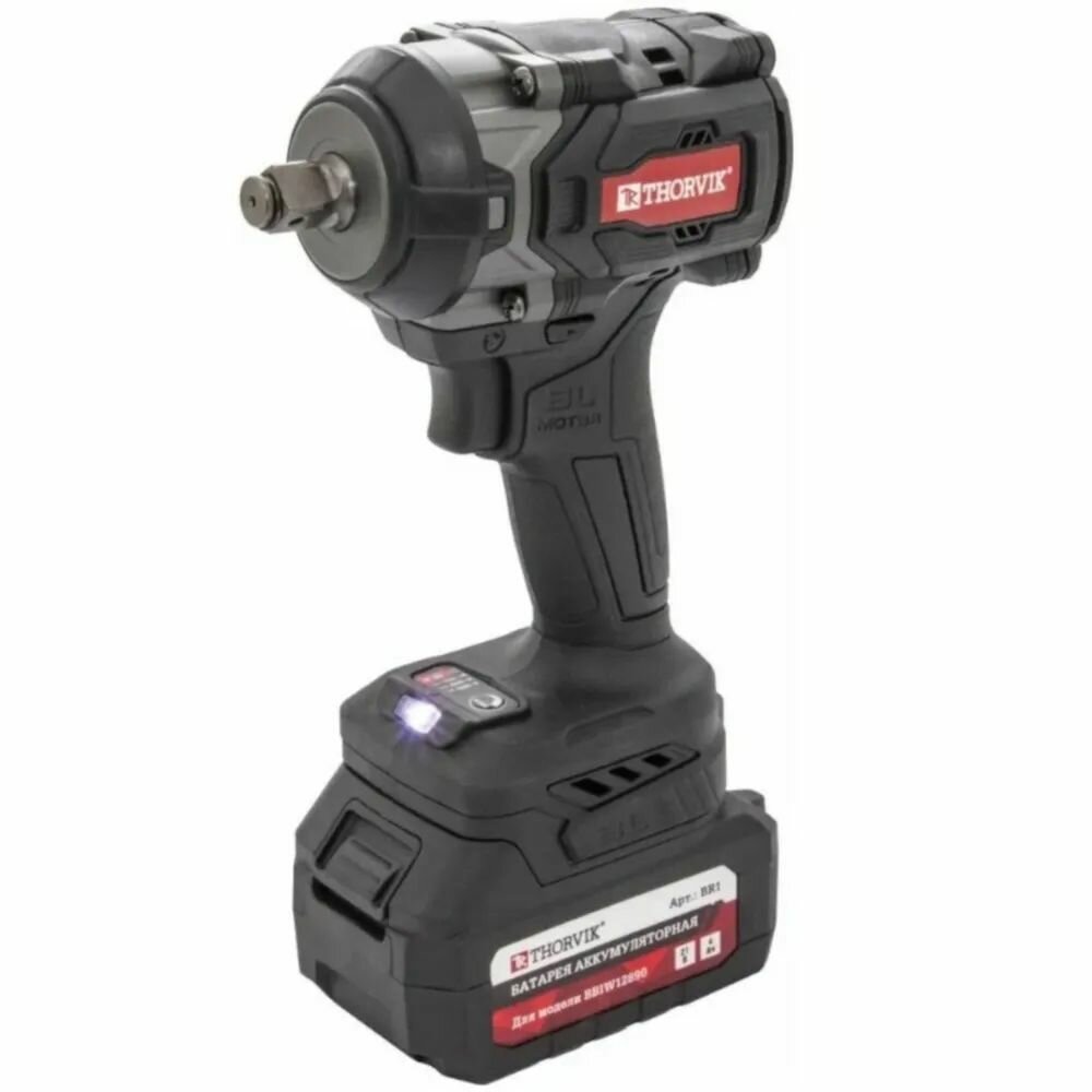 Гайковерт бесщеточный ударный 1/2"DR Thorvik BBIW12620