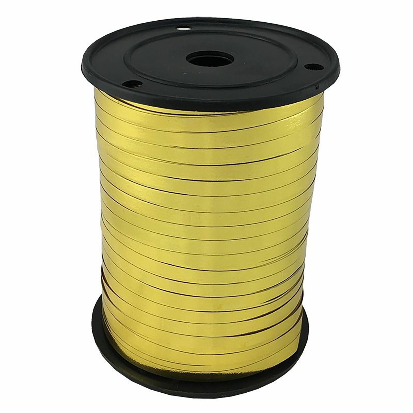 Лента для шаров и подарков, Золото металл, 0,5 см * 250 м / Мультипак