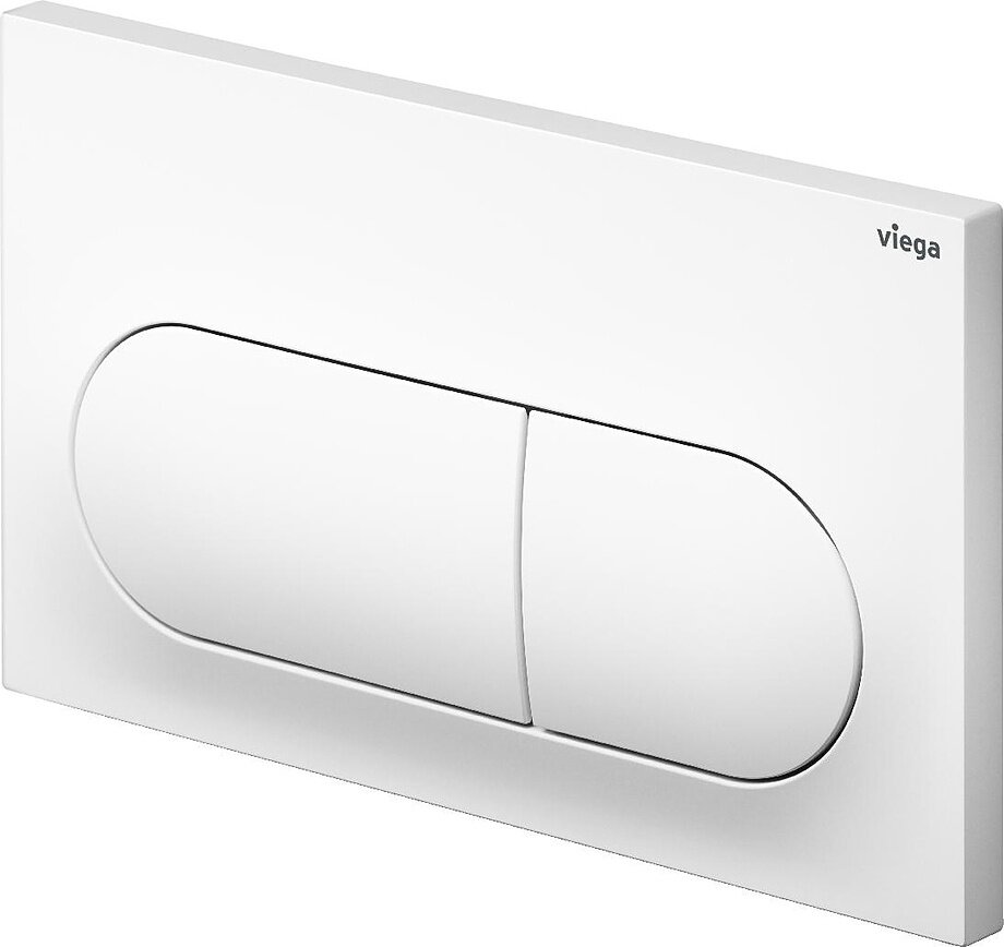 Кнопка смыва Viega Prevista Visign for Life, механическая, две кнопки, альпийский белый
