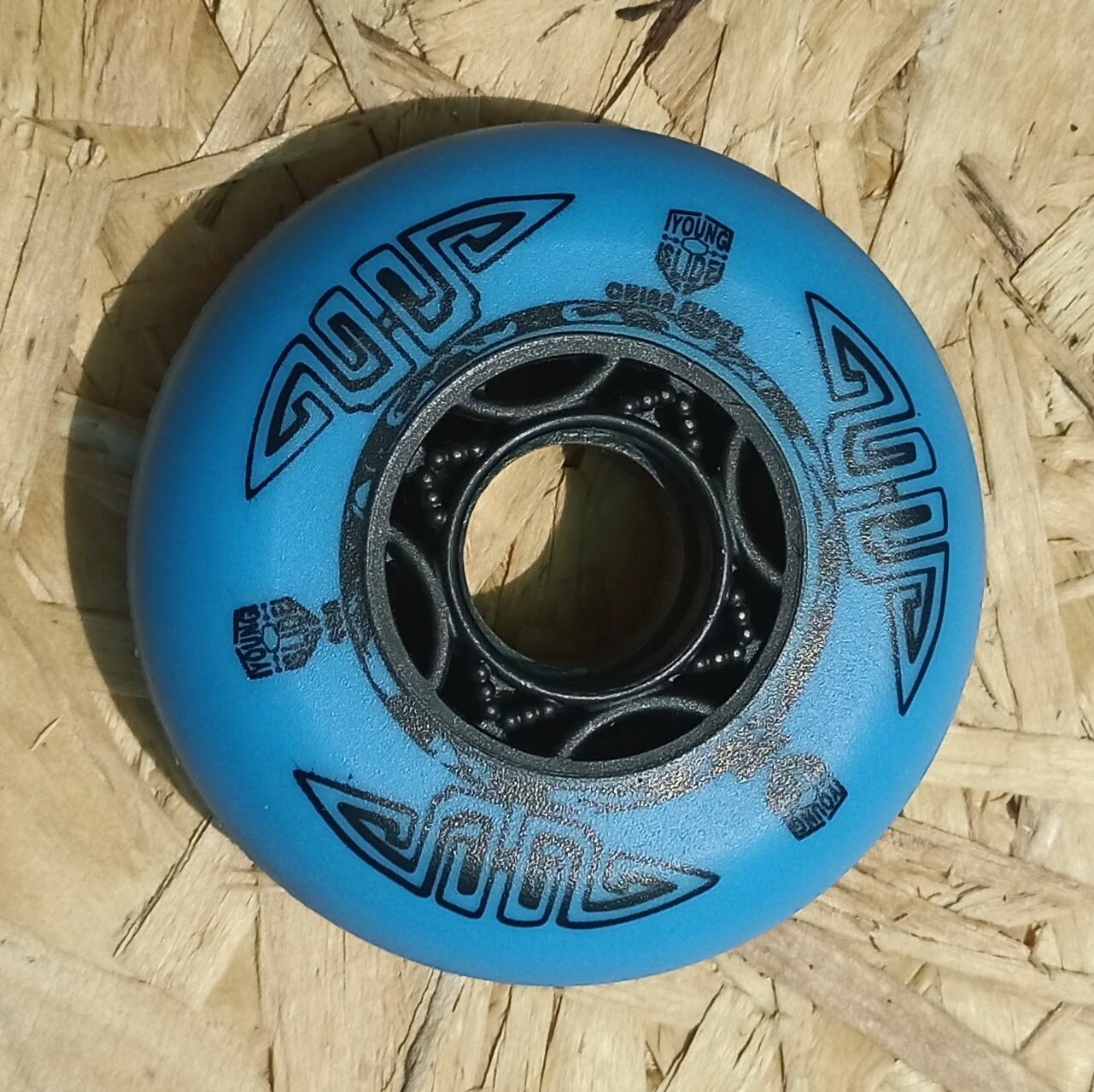 Колеса для роликов 89а 76мм 8шт. Slide2 синие.