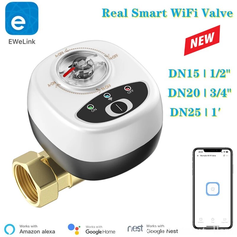Smart WiFi Газовый Клапан Mumubiz DN15