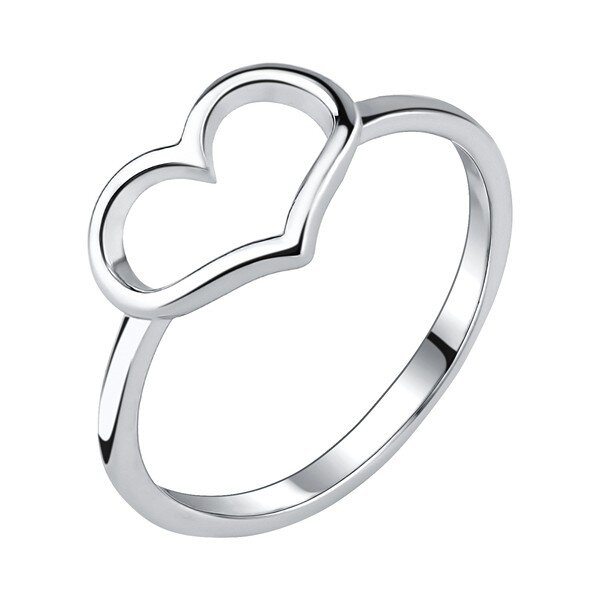 Кольцо, серебро, 925 проба, родирование