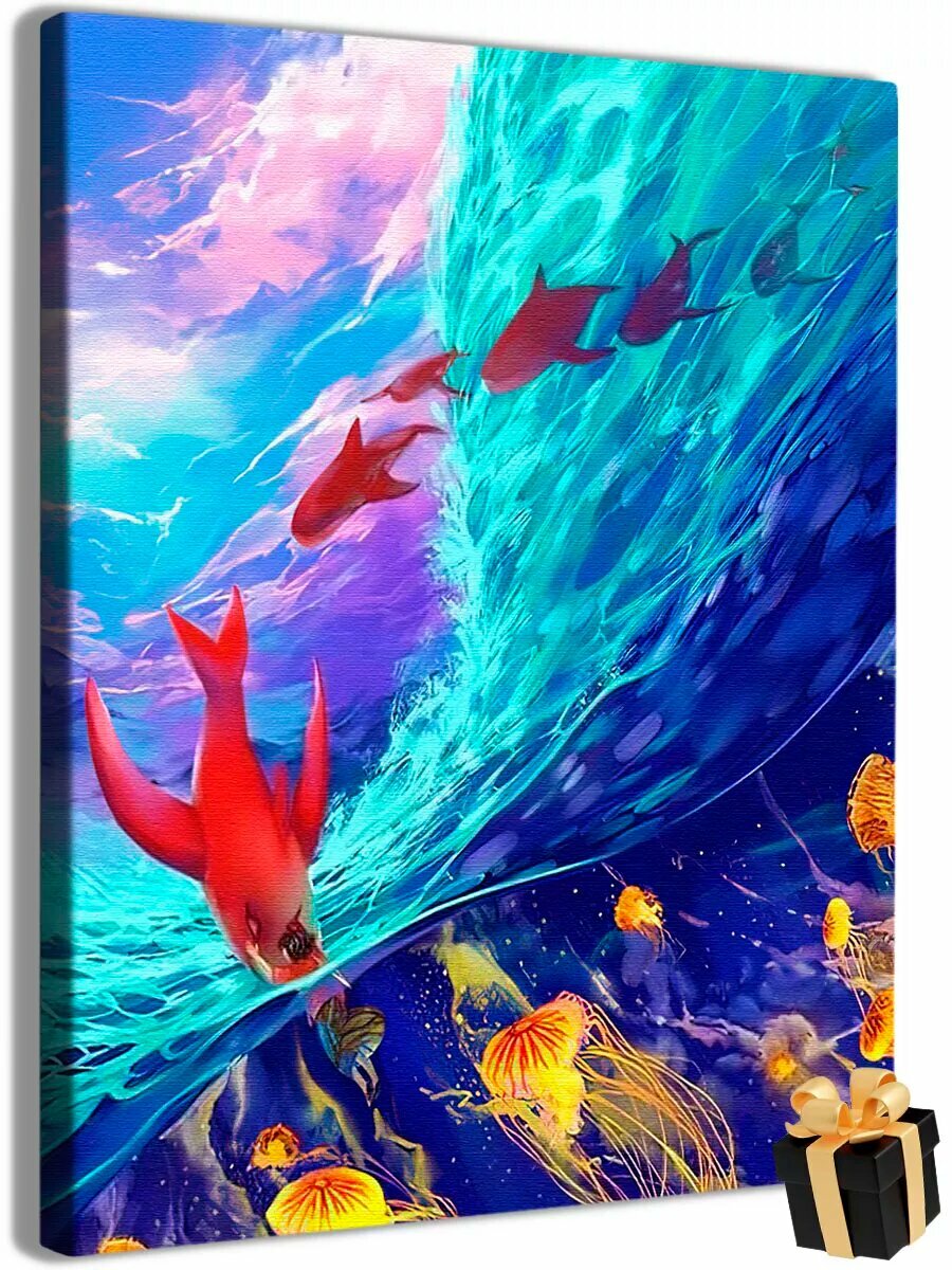Картина по номерам рыбки