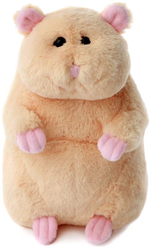 Мягкая игрушка Lapkin Хомяк персиковый, 20 см, бежевый