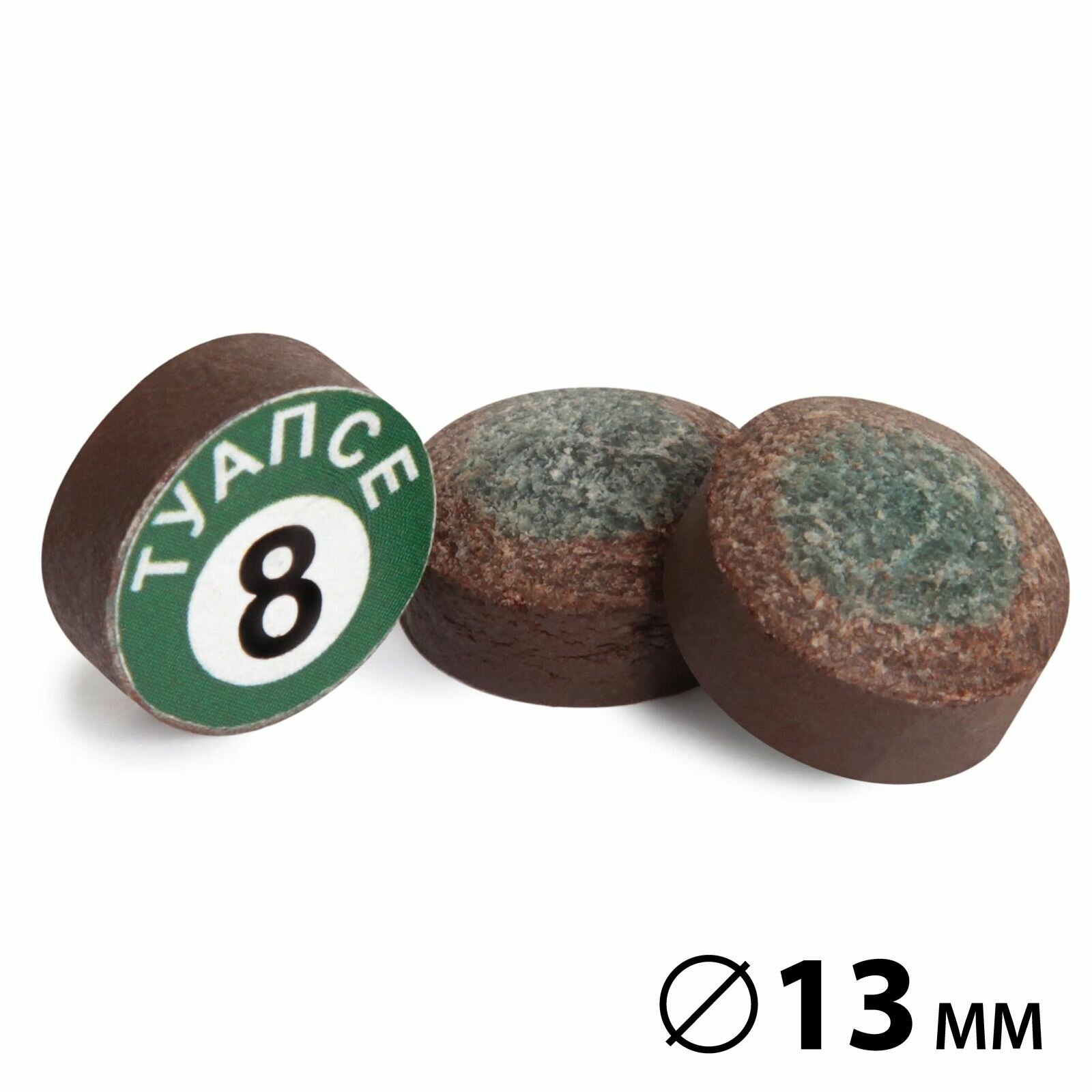 Наклейка для кия И. Петкилёва Туапсе 13 мм Medium, прессованная, 1 шт.