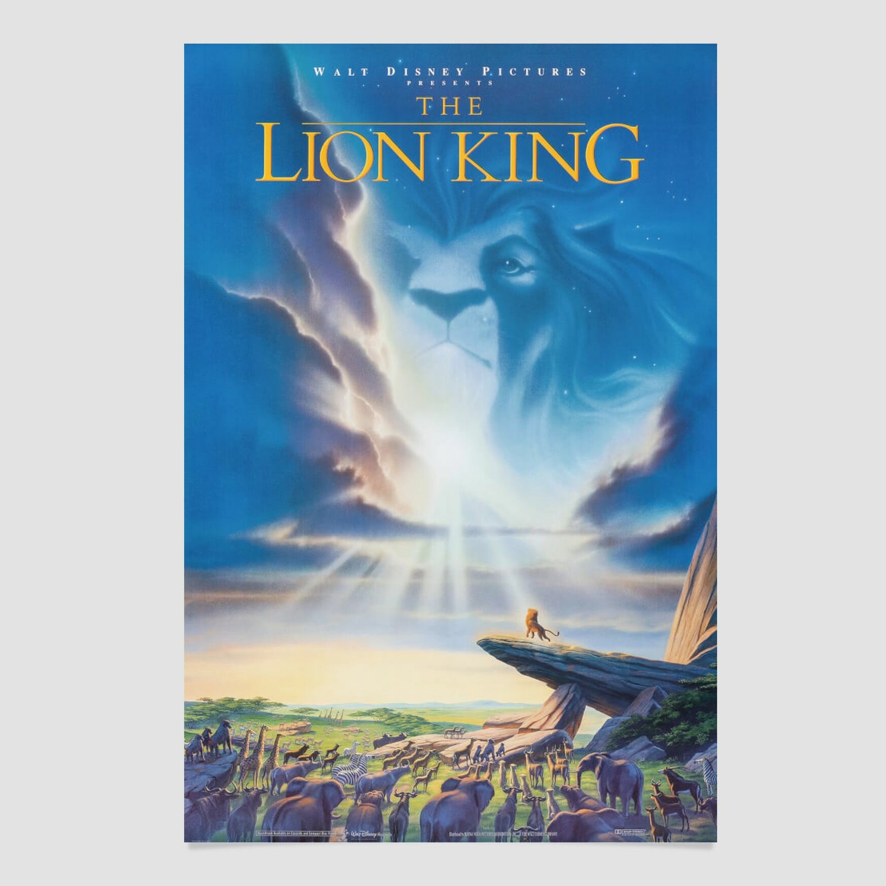 Постер (плакат) по мультфильму Дисней Король Лев 40x60 см. от Poster4me