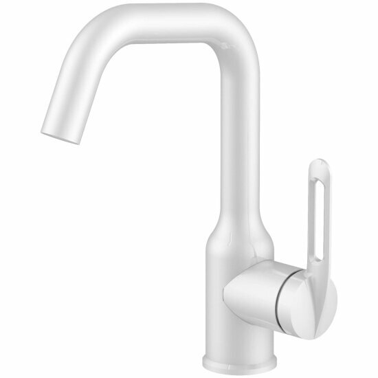 Смеситель для раковины Haiba HB10825-8, нержавеющая сталь, белый