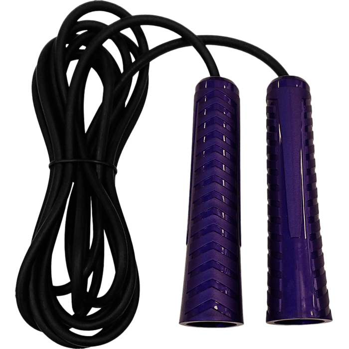 Скакалка Fortius "Purple", регулировка длины, черный/пурпурный, шнур 3 м