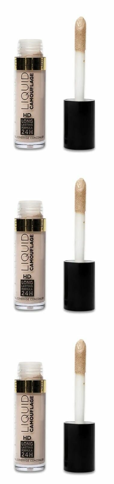 Eveline Cosmetics Консилер для лица Liguid Camouflage, тон 05 Porcelain, 5 мл, 3 шт.