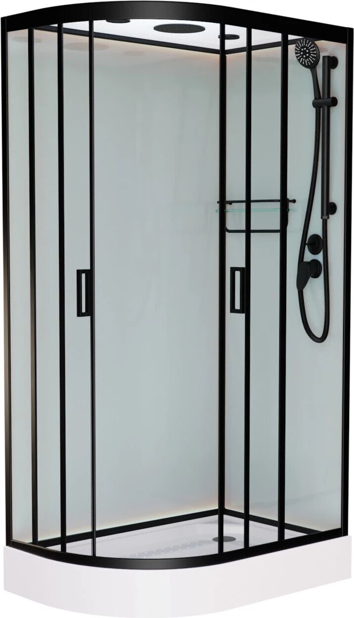 Душевая кабина Frank F-418 100x80 Black R 914814