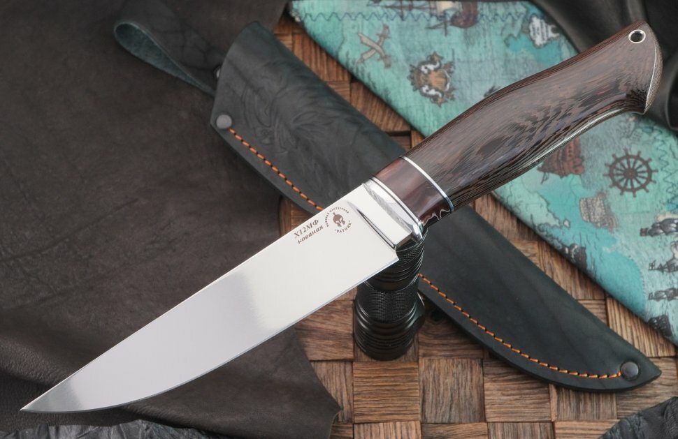 Нож Ратник Н-02, сталь кованая Х12МФ, рукоять венге, киринит