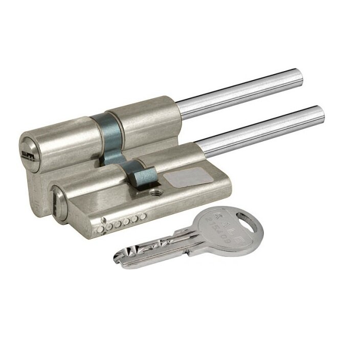 Цилиндровый Kale kilit (Кале килит) механизм под вертушку (дл. шток) 164 SX/71 (35+10+26) mm никель 5 кл.