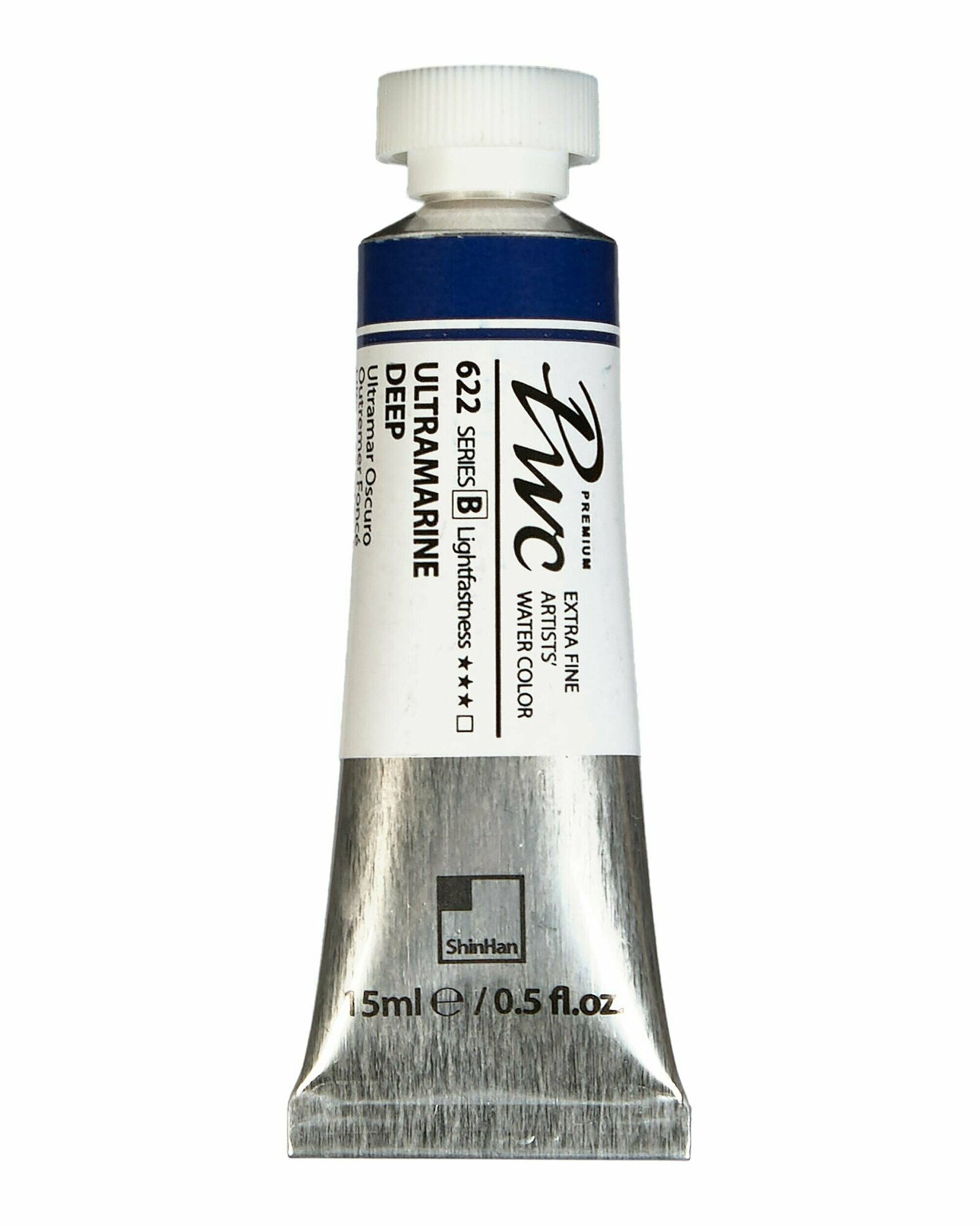 Краска акварельная ShinHan PWC туба 15мл №622 ультрамарин темный