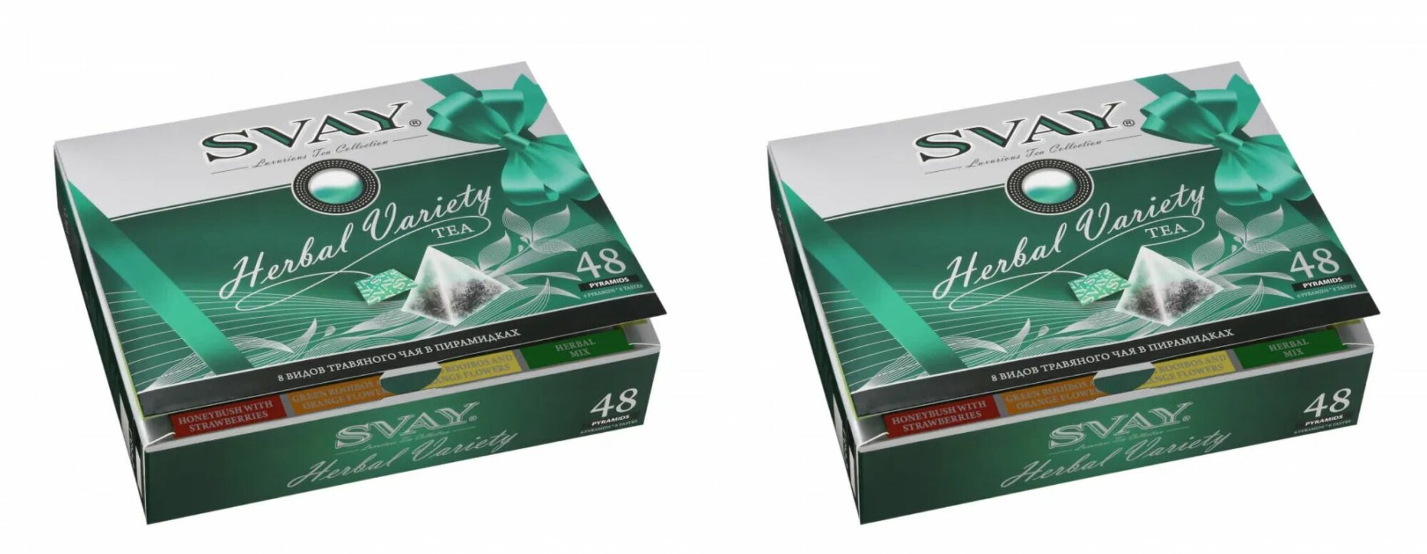 Svay Чай herbal variety 8 видов, 48 пак, 2 уп