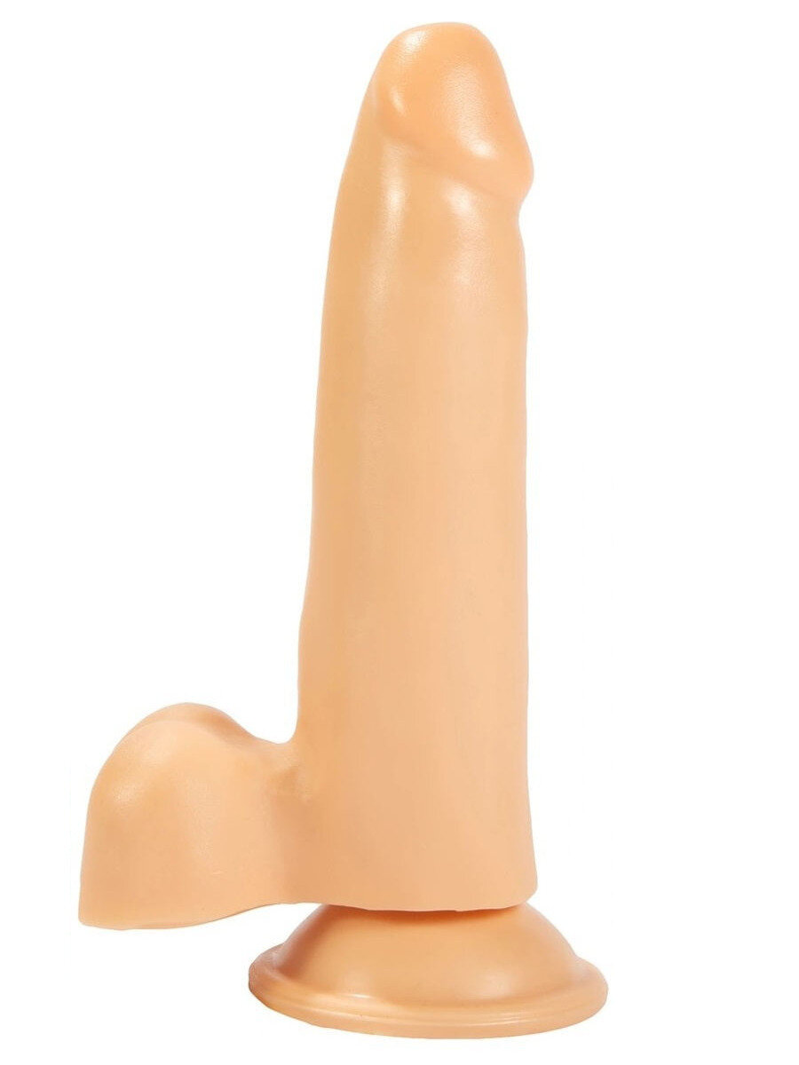 Фаллоимитатор на присоске, телесного цвета, реалистичный 16см.